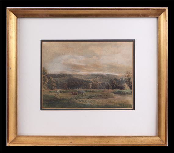Walter Langley | English Rural Landscape with Cattle in the Foreground ...