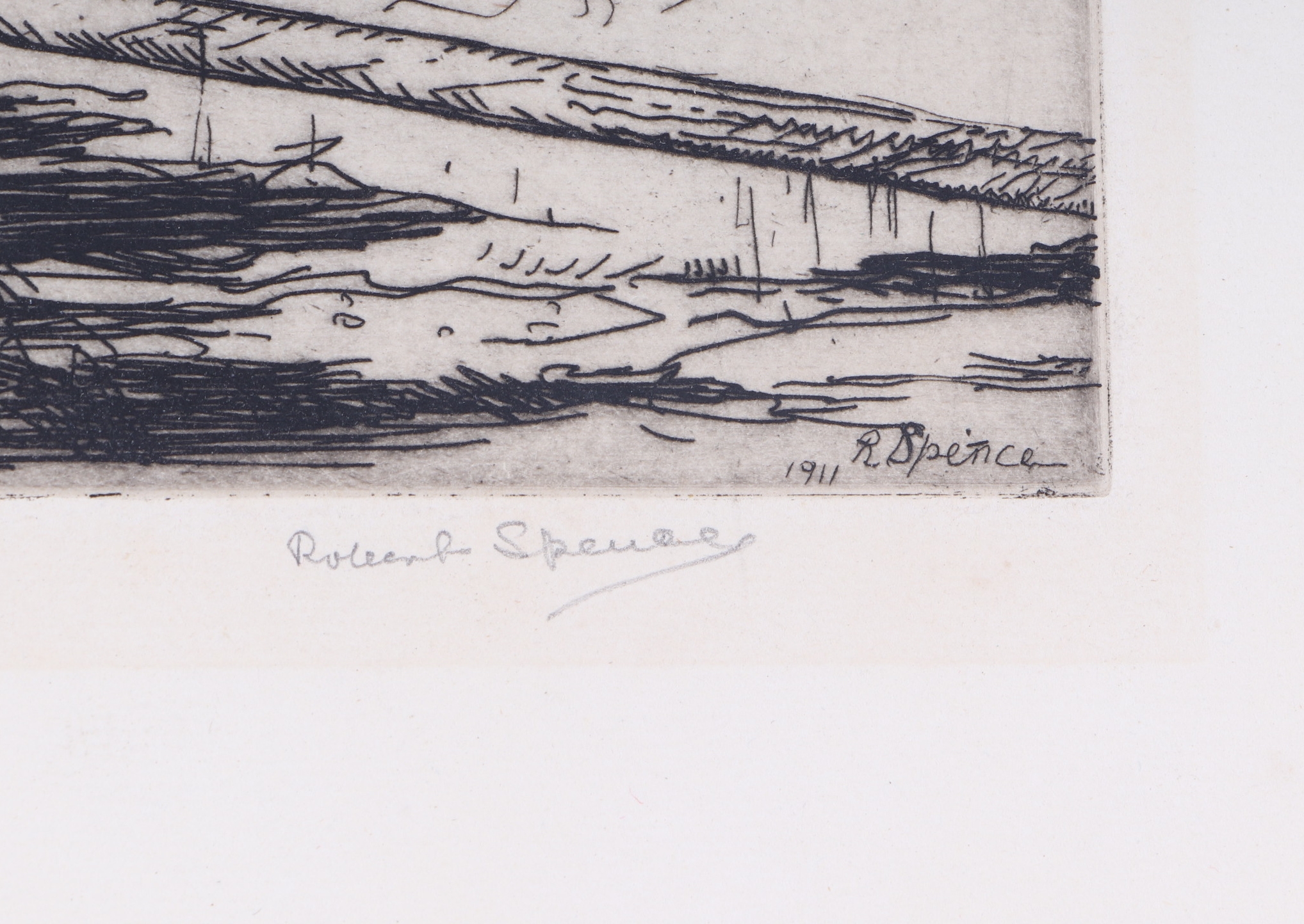 Robert Spence | - Two Gentlemen in a Rowing Boat - image size 23 by ...