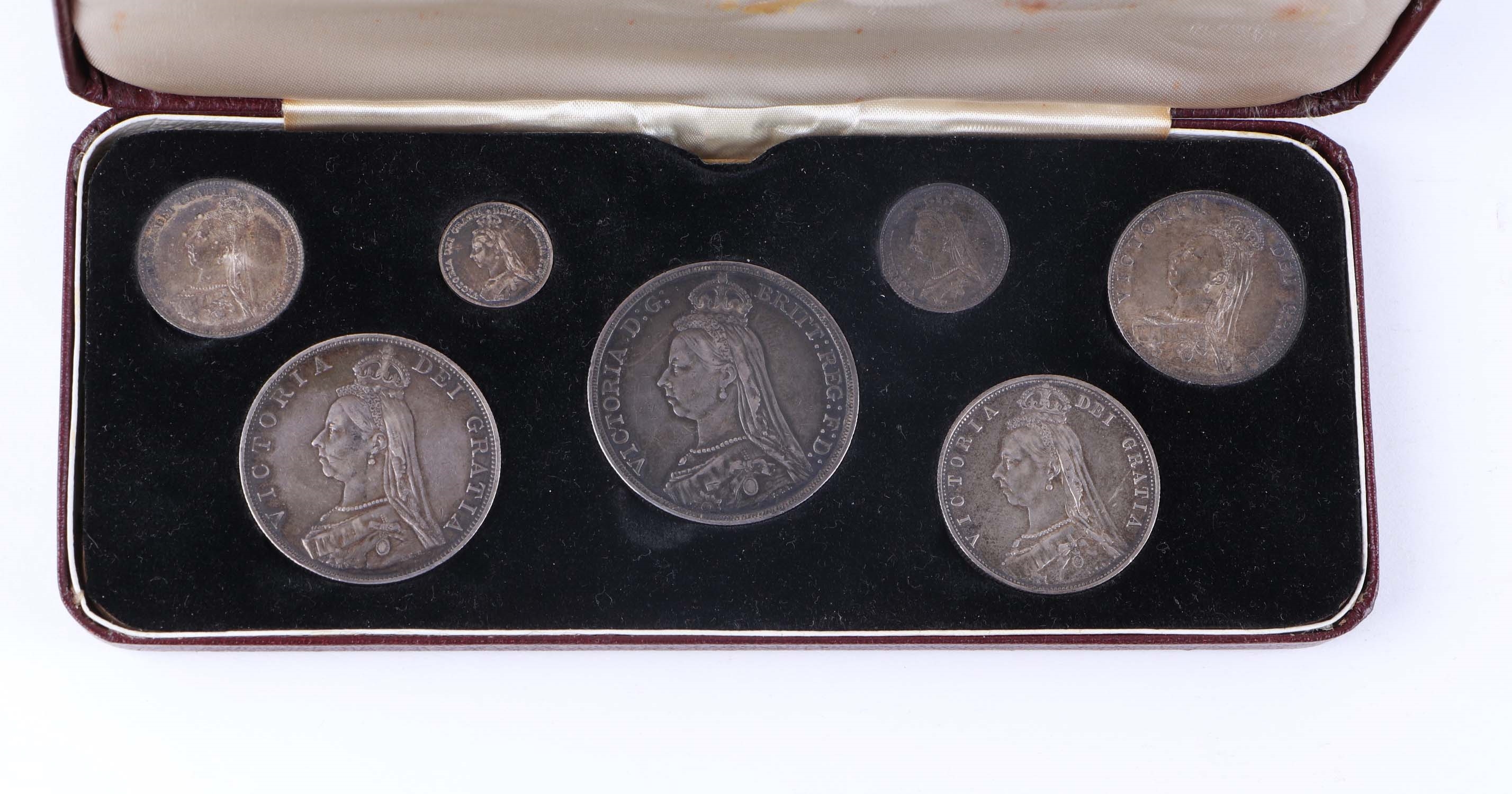 Victoria | A cased 1887 Victoria Jubilee Specimen coin set (1887 ...