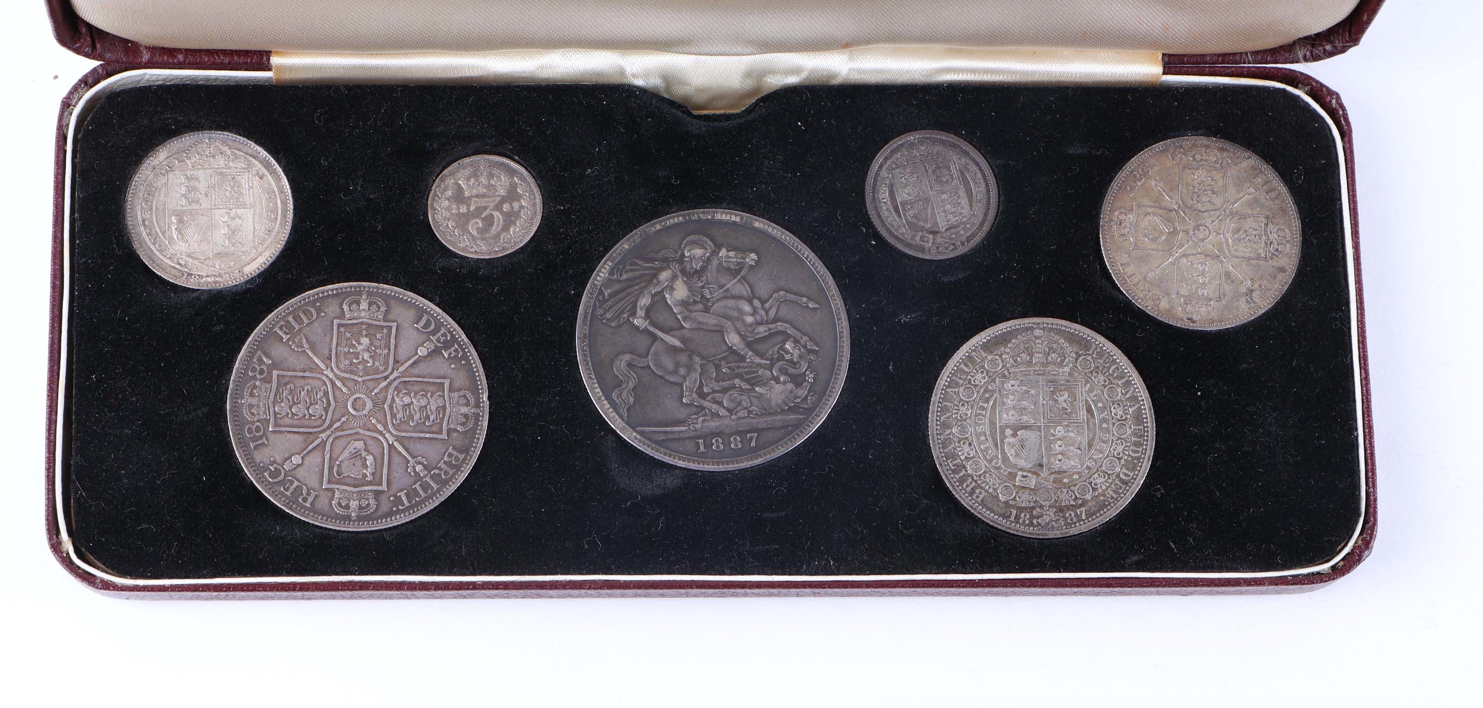 Victoria | A cased 1887 Victoria Jubilee Specimen coin set (1887 ...