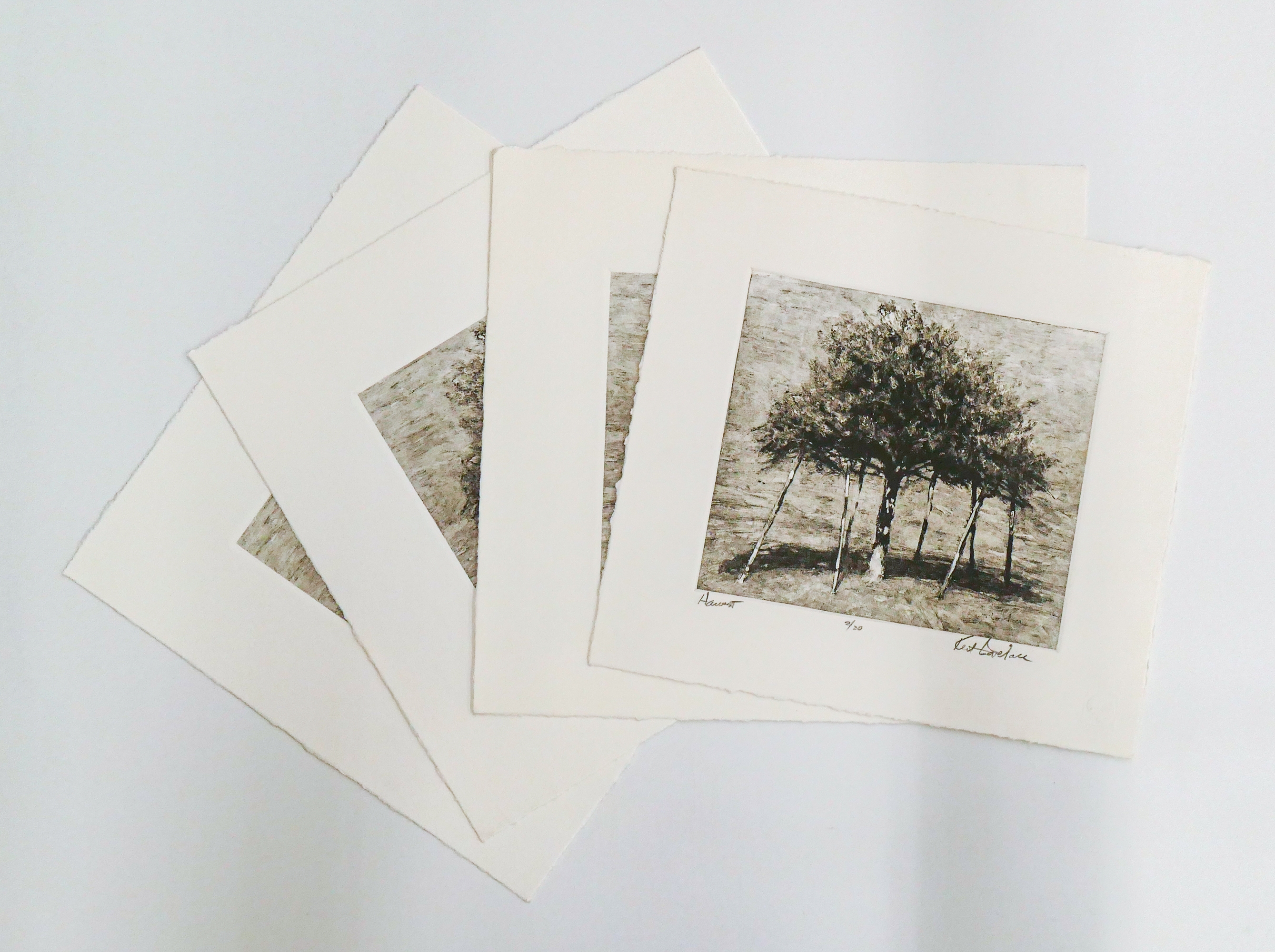 Kent Lovelace | 4pc Kent Lovelace ''Harvest'' Etchings | MutualArt