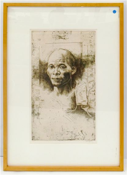 Trevor Southey | Trevor Southey ''Johnny'' Etching Framed 36''x25.75''. S/N 26 of 125 | MutualArt