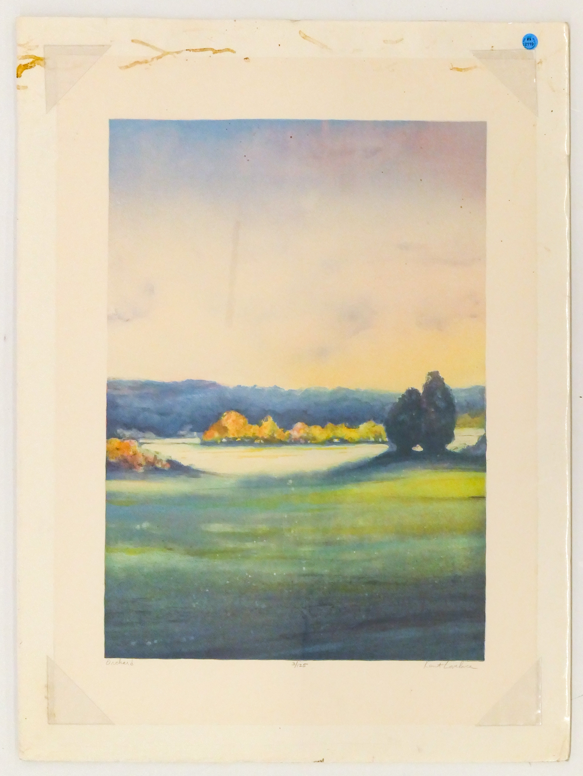 Kent Lovelace | Kent Lovelace ''Orchard'' Lithograph Mounted to Board ...