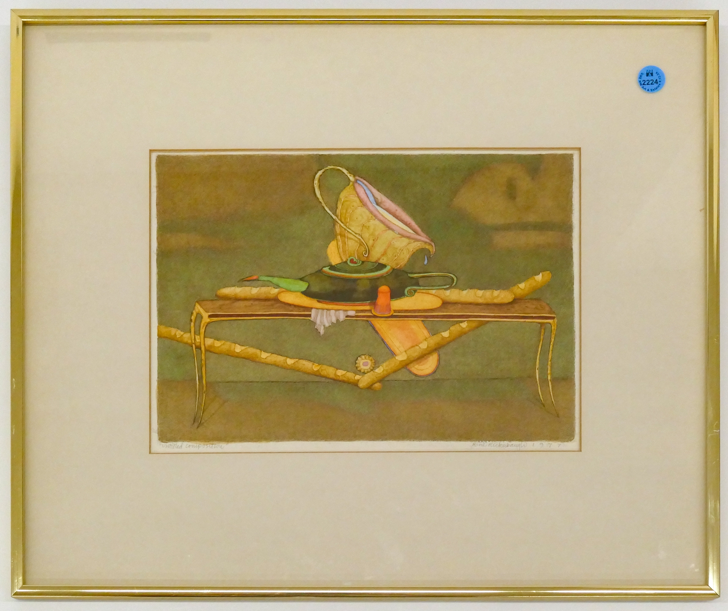 Rene Rickabaugh | Rene Rickabaugh ''Untitled Composition'' 1977 ...