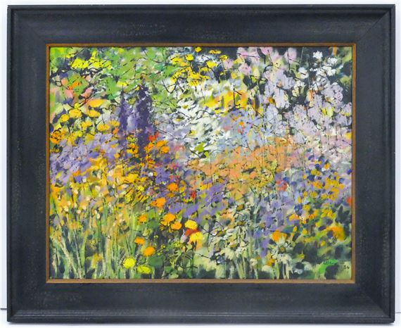 Eugene Bennett | Eugene Bennett ''Last Summer's Garden'' 1986 Oil ...