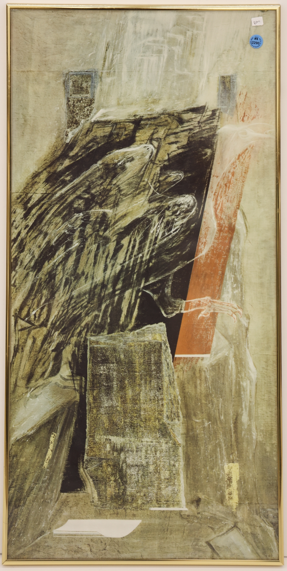 Morris Graves | Morris Graves Mystic Bird Art Print Framed 30''x15 ...