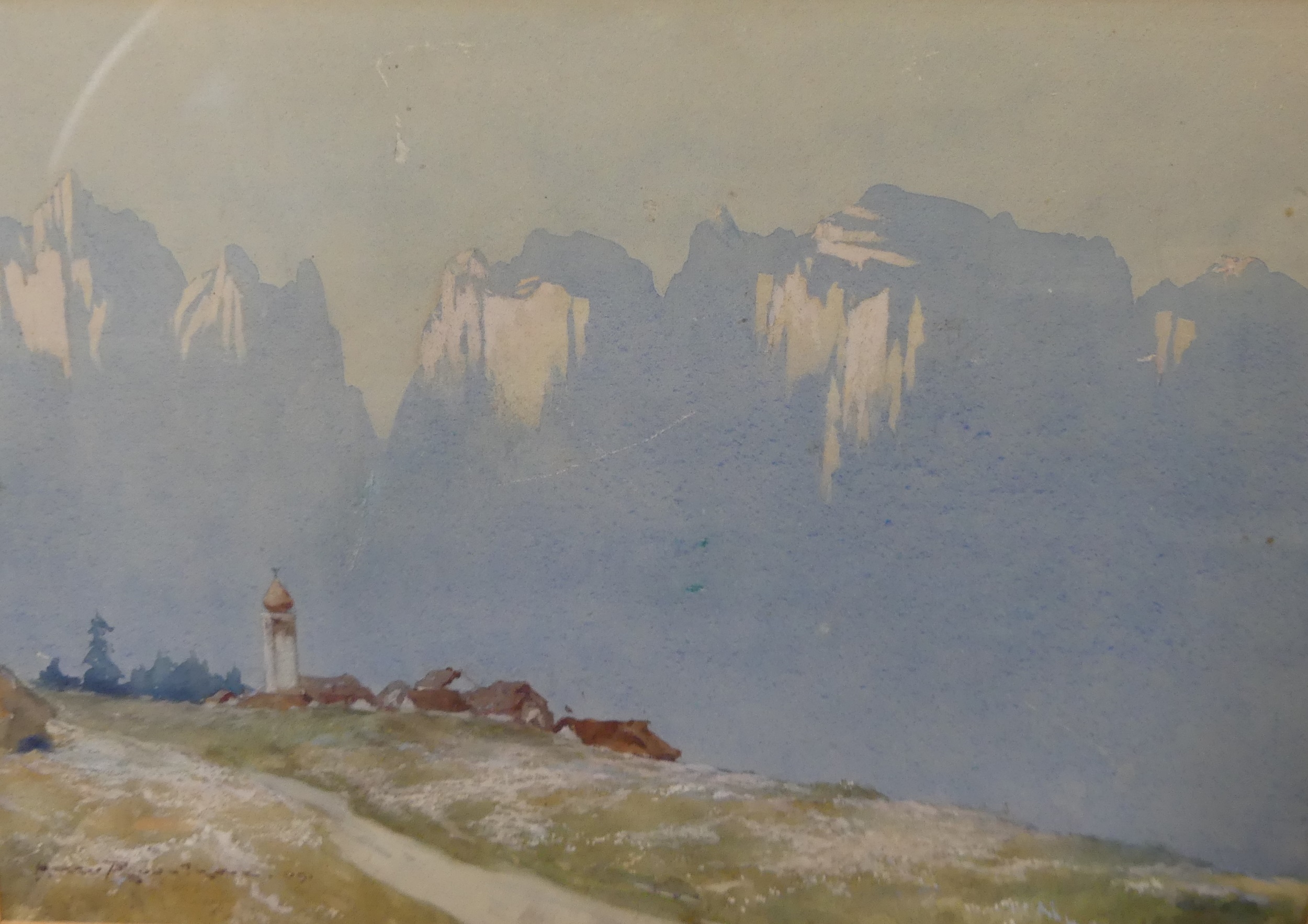 Harry Rountree | Mountain village (1909) | MutualArt