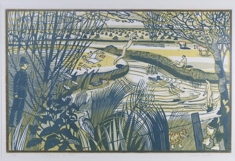 Eric Ravilious | A Splash in the Pant | MutualArt