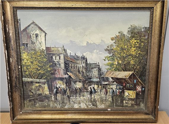 Joseph Oliveri | French street scene | MutualArt