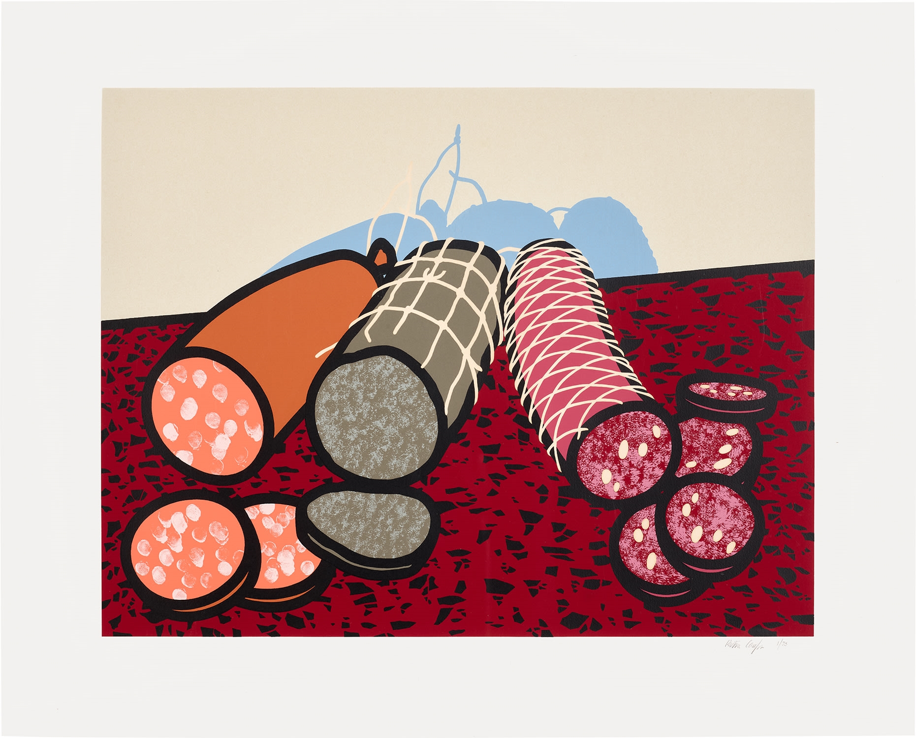 Patrick Caulfield | Café Interior: Afternoon (1973) | MutualArt