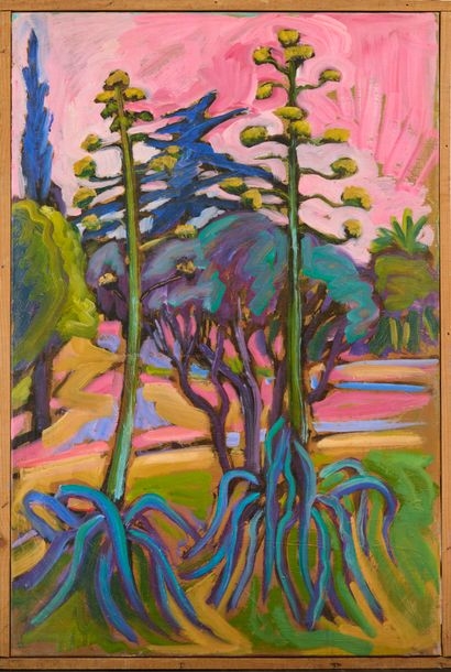 Jeffrey Hessing | 7 or Landscape with Trees (1991) | MutualArt