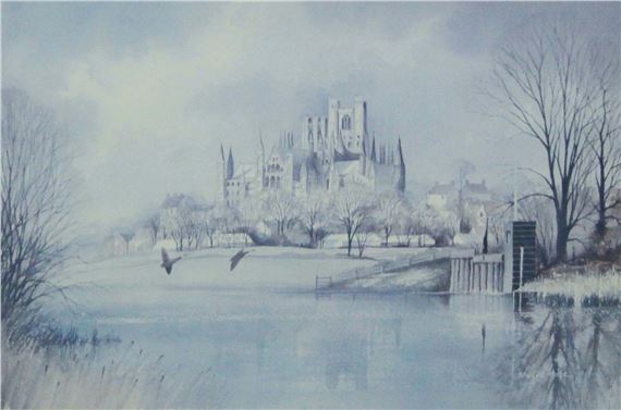 Kenneth Moore | View of Ely Cathedral | MutualArt