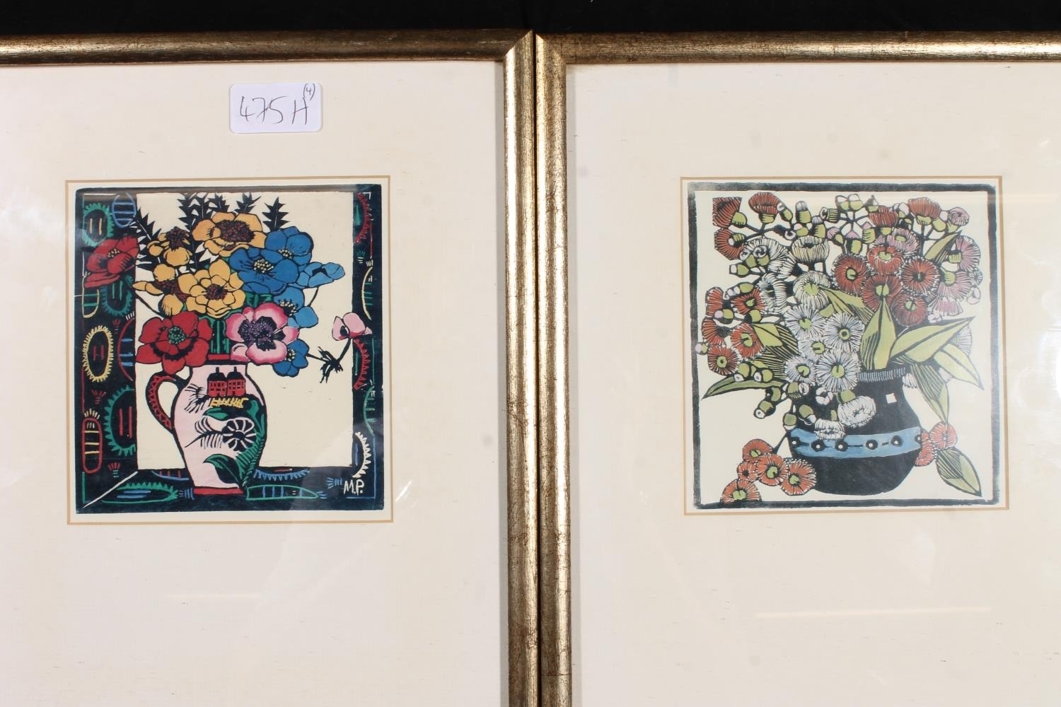 Margaret Preston | two prints of flowers | MutualArt