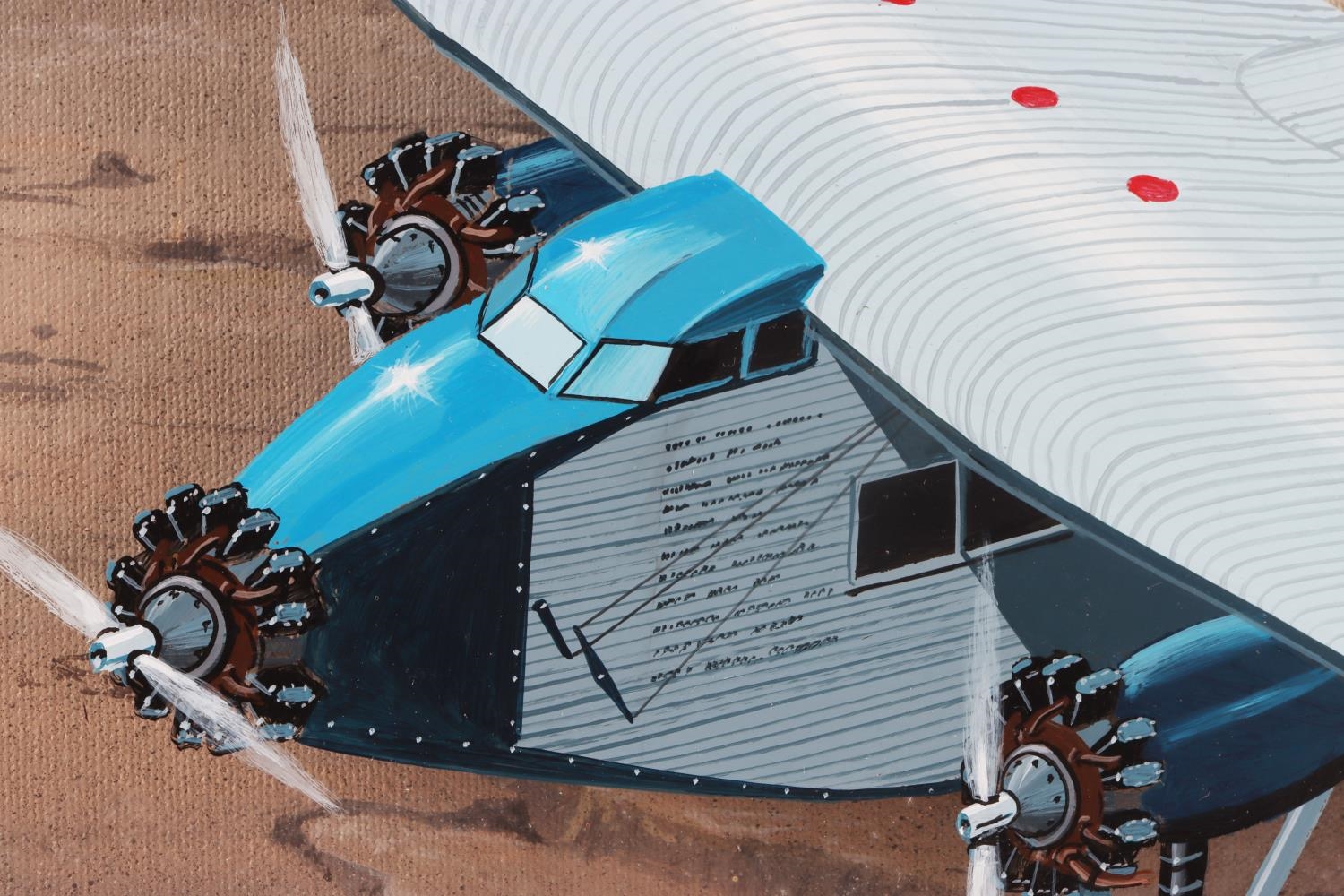 Raymond Waddey | 2D painting of the Ford NC1077 on a secondary panel ...