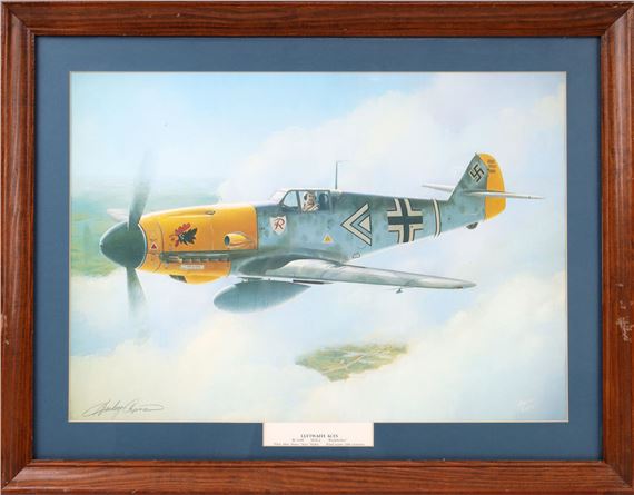 Harley Copic | HARLEY COPIC LITHO WWII GERMAN ACE HAN ASSI HAHN | MutualArt