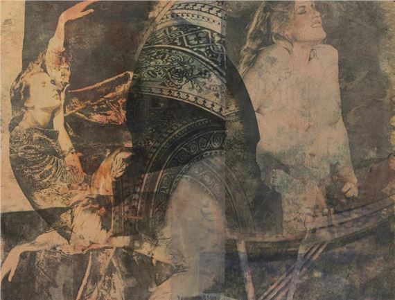 Pol Mara | mixed media double-sided Tattoo girl and woman with dog ...