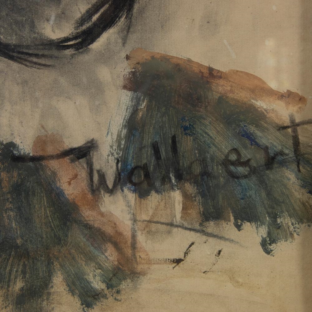 Martin Wallaert | mixed media portrait (1944) | MutualArt
