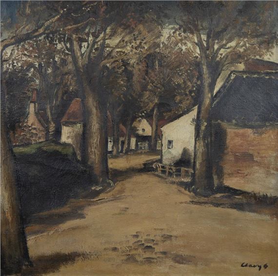 Albert Claeys | oil on canvas Village view | MutualArt