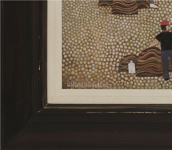 Alfred Daniels | Fishermen on the shore (1997) | MutualArt