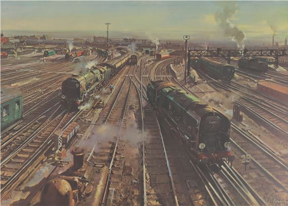 Terence Cuneo | Clapham Junction | MutualArt