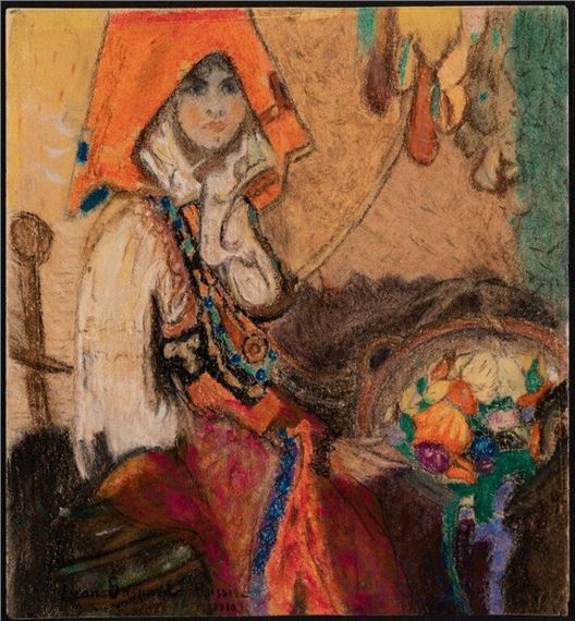 Leon Gaspard | Leon Gaspard, drawing of Russian woman (Circa 1910 ...