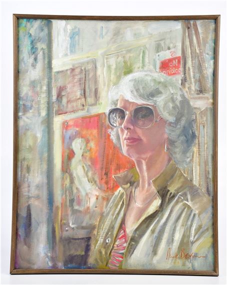 June Bevan | portrait of elderly lady | MutualArt