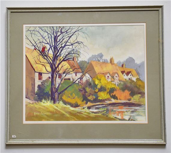 June Bevan | The Old Tree, Upper Slaughter, Cotswolds | MutualArt