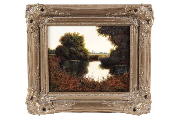 Lawrence Coulson | A View of a Church in a Country Landscape | MutualArt