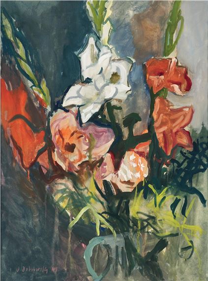 Josef Dobrowsky | Gladiolen | MutualArt