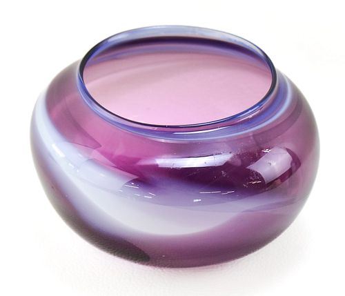 James Kingwell | JAMES KINGWELL ICEFIRE HAND-BLOWN ART GLASS BOWL ...