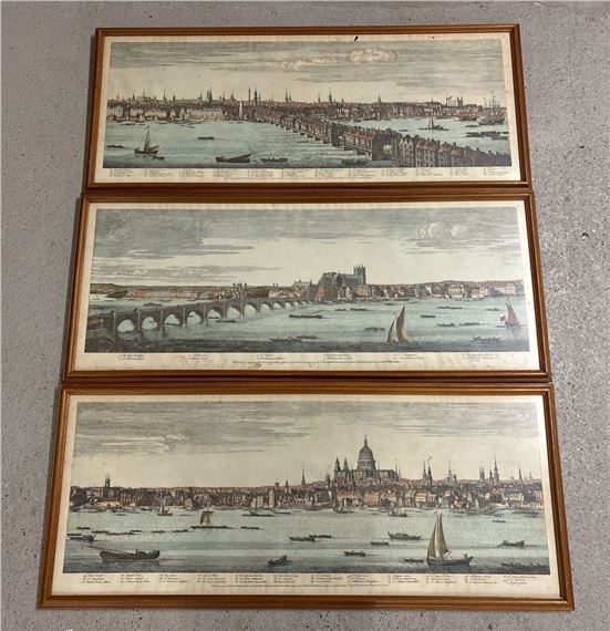 Samuel Buck | vintage of Panoramic views of the Thames from Westminster ...