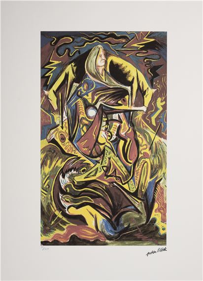 Jackson Pollock | Kompozycja z kobietą | MutualArt