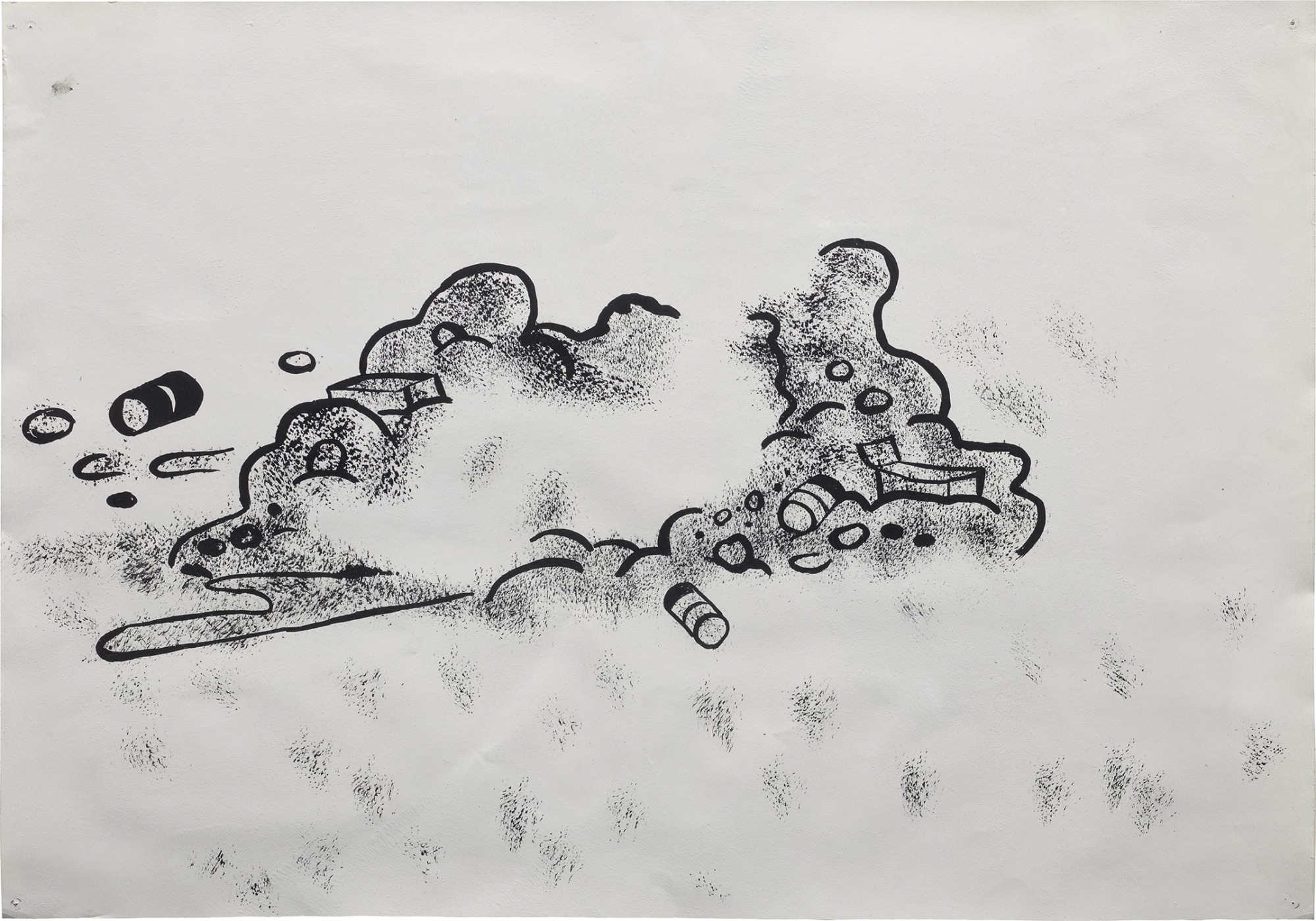 Mike Kelley | Garbage Drawing #43 (1988) | MutualArt