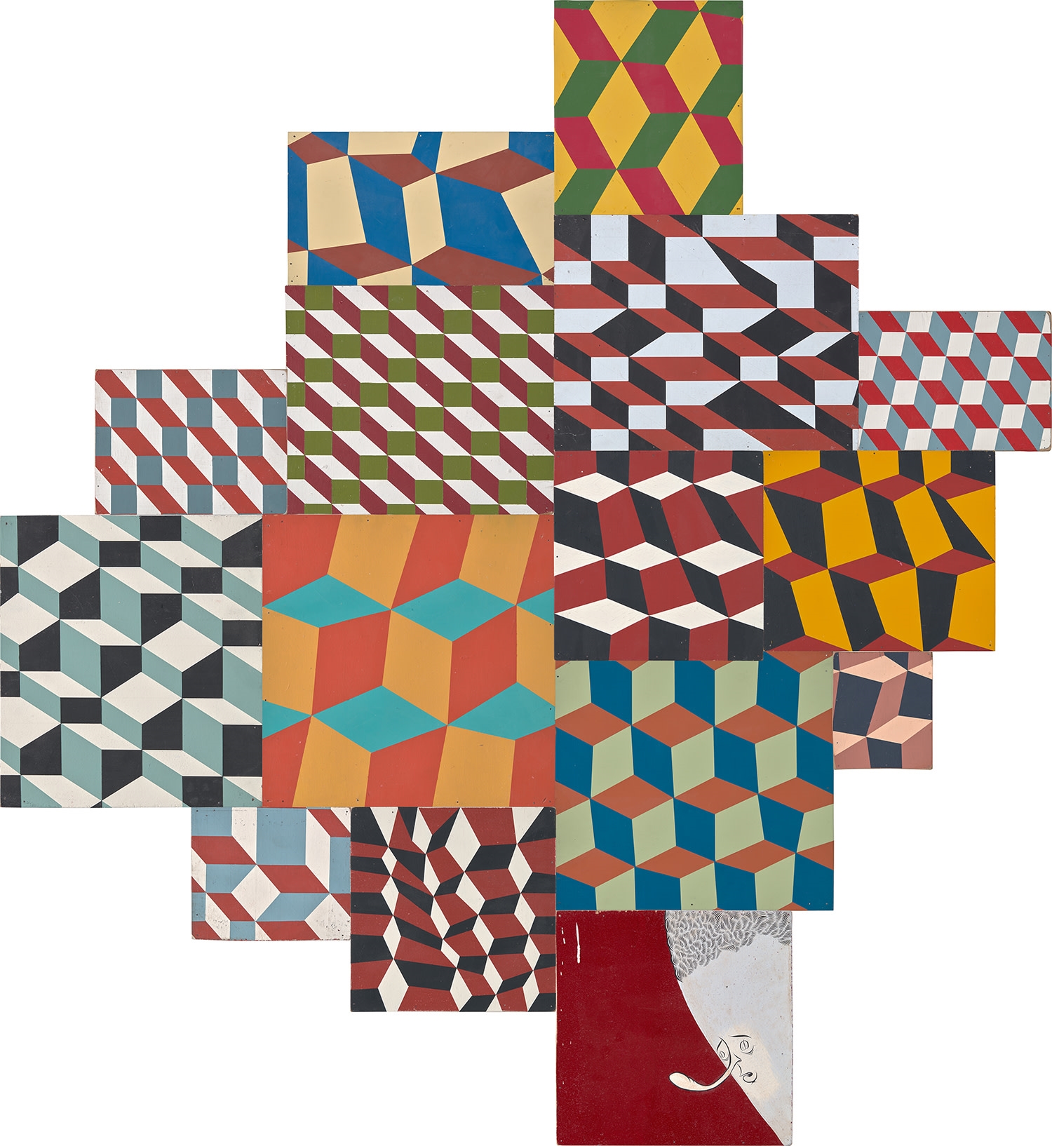 Barry McGee | Untitled (15 panel installation (2005) | MutualArt