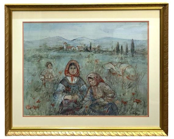 Edna Hibel | French Fields | MutualArt