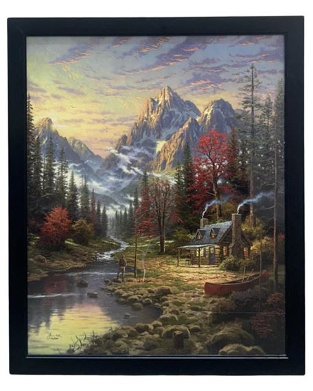 Thomas Kinkade | Signed Thomas Kinkade “The Good Life Print | MutualArt