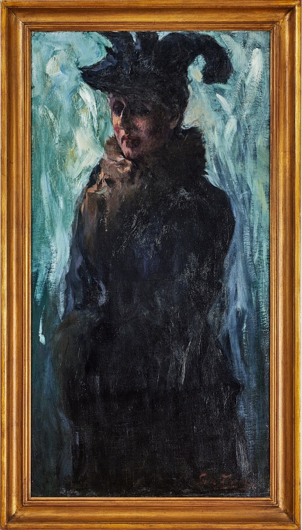 Emil Zoir | Elegant dam (1883) | MutualArt