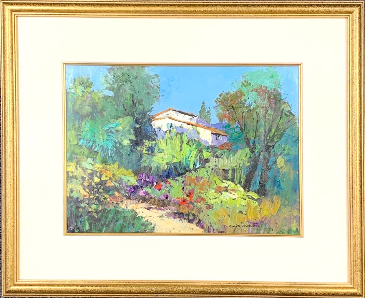 Mark Randall | A gilt framed impressionist style oil on art board ...