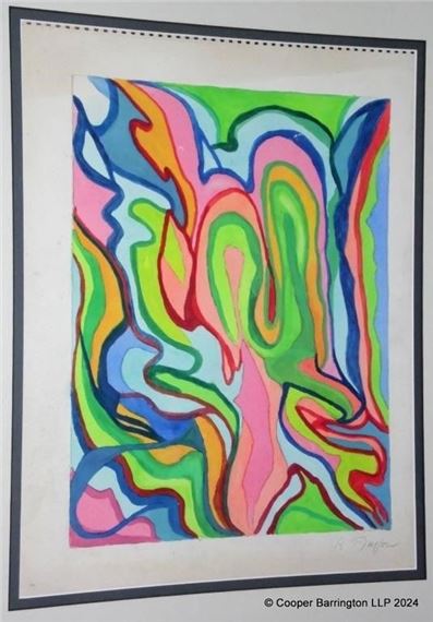 André Masson | André Masson Abstract Gouache on Paper | MutualArt
