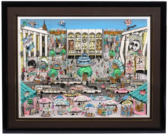 Charles Fazzino | Charles Fazzino 'Brunch at the Met' 3D Serigraph ...