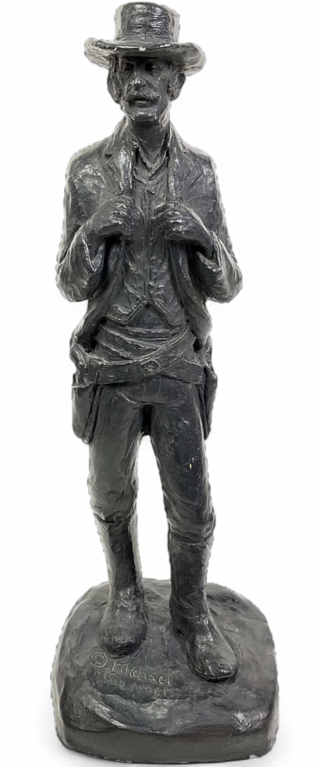 Michael Garman | Michael Garman Plaster Cowboy Sculpture | MutualArt