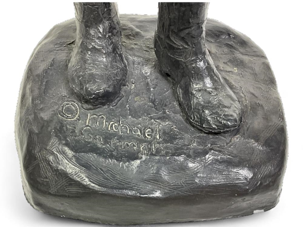 Michael Garman | Michael Garman Plaster Cowboy Sculpture | MutualArt