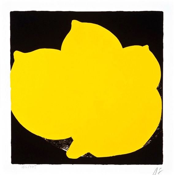 Donald Sultan | Donald Sultan - Yellow Bud (1998) | MutualArt