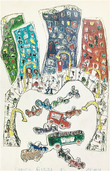 James Rizzi | James Rizzi - Cityscape II (1975) | MutualArt