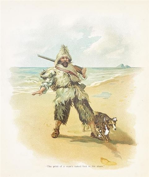 Joseph Finnemore | Antique Print Joseph Finnemore - Robinsone Crusoe ...