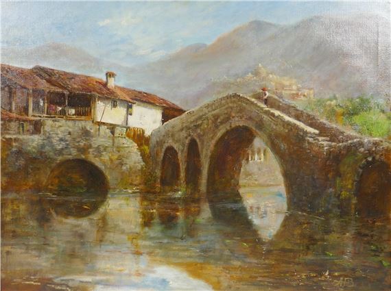 Arthur Howard Barrett | Montenegro Bridge (1973) | MutualArt