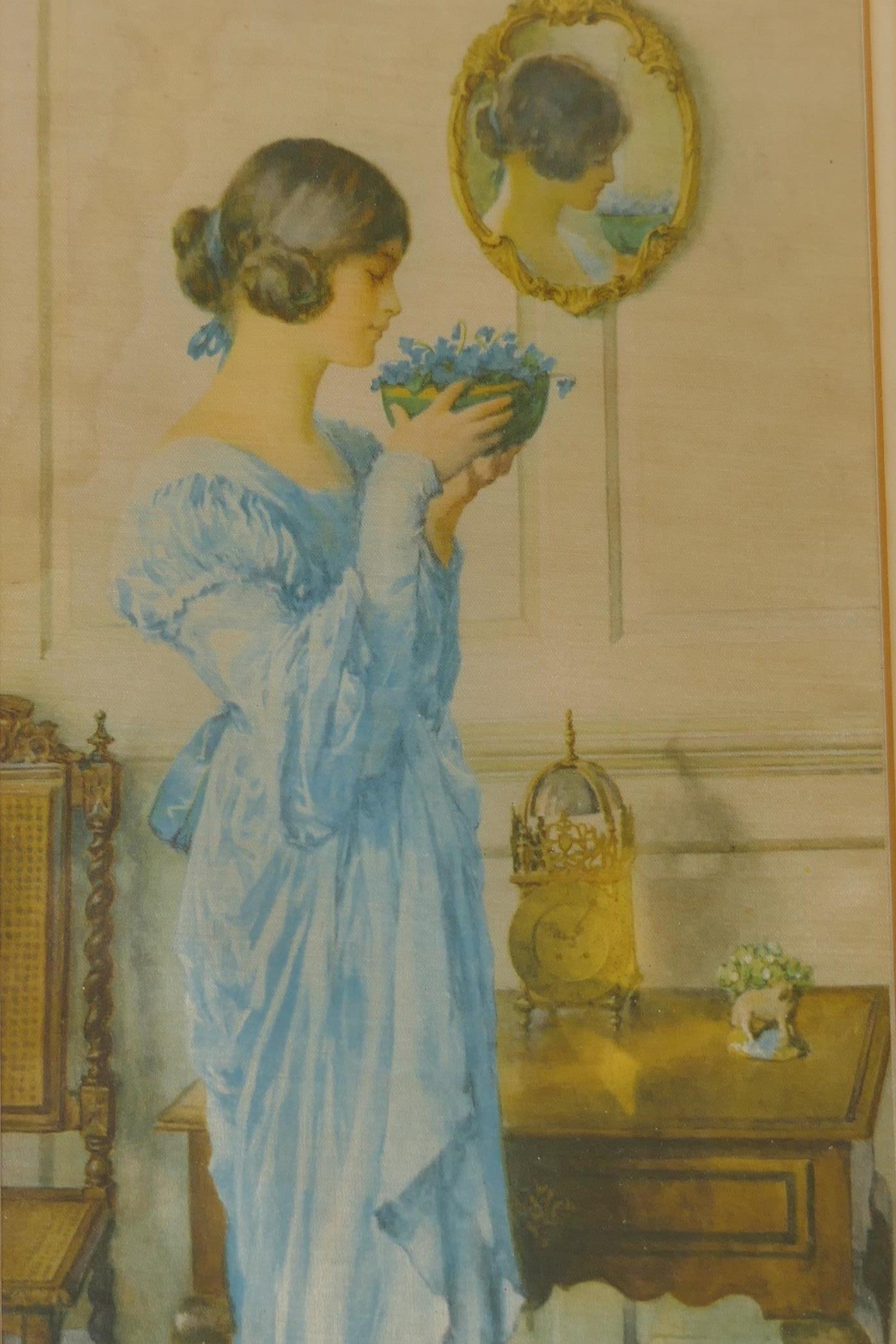 William Henry Margetson | A pair of 1920s/30s prints on silk after ...