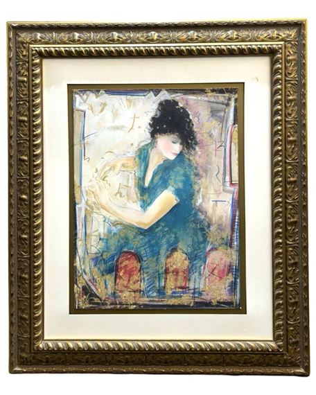 Janet Treby | Signed Janet Treby “Shades of Green I Lithograph | MutualArt