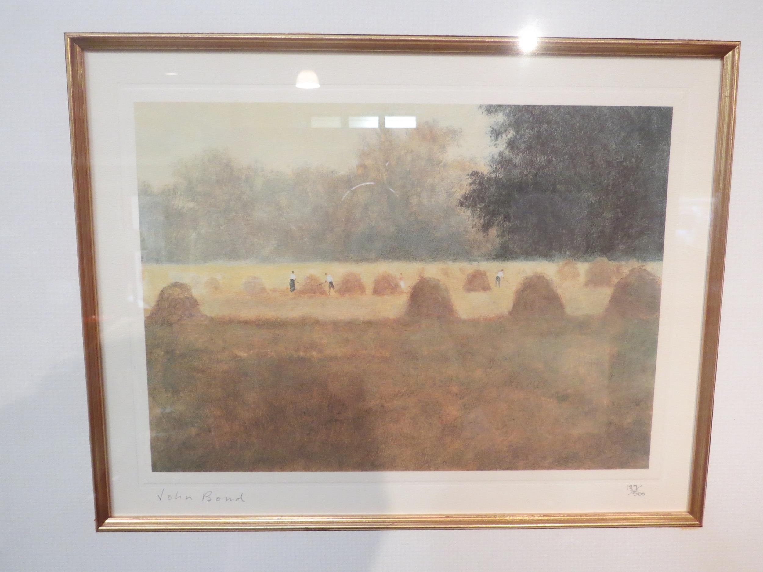 John Bond | a depicting workers in a field | MutualArt