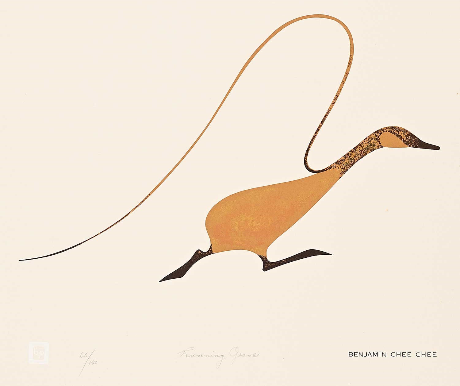 Benjamin Chee Chee | Two Birds Taking Off (1974) | MutualArt